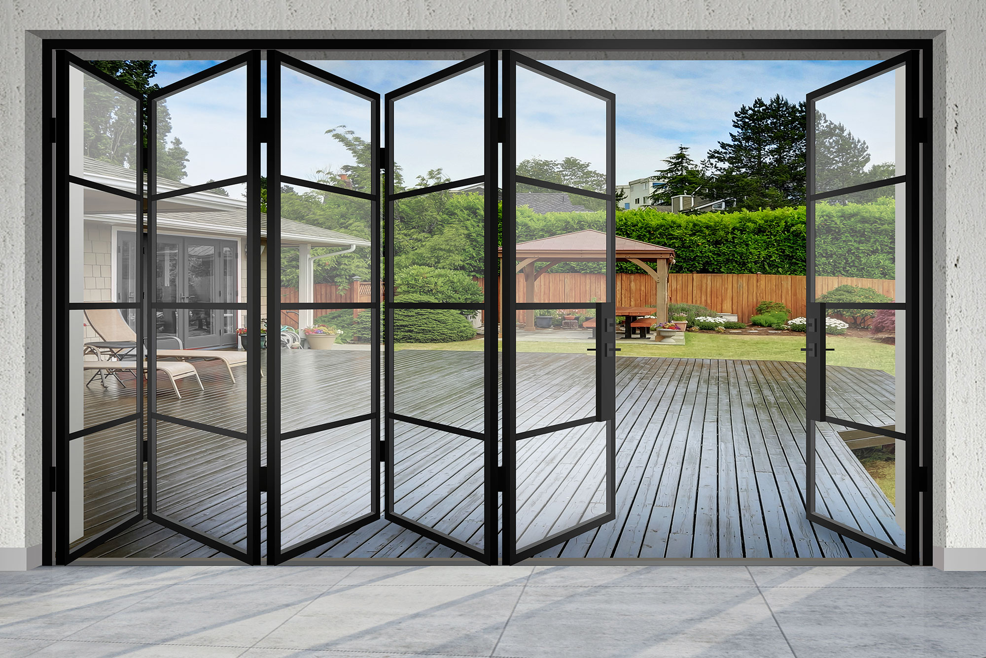 Gallery Steel Exterior Doors - Metal Grid Doors, Modern Glass and Steel ...