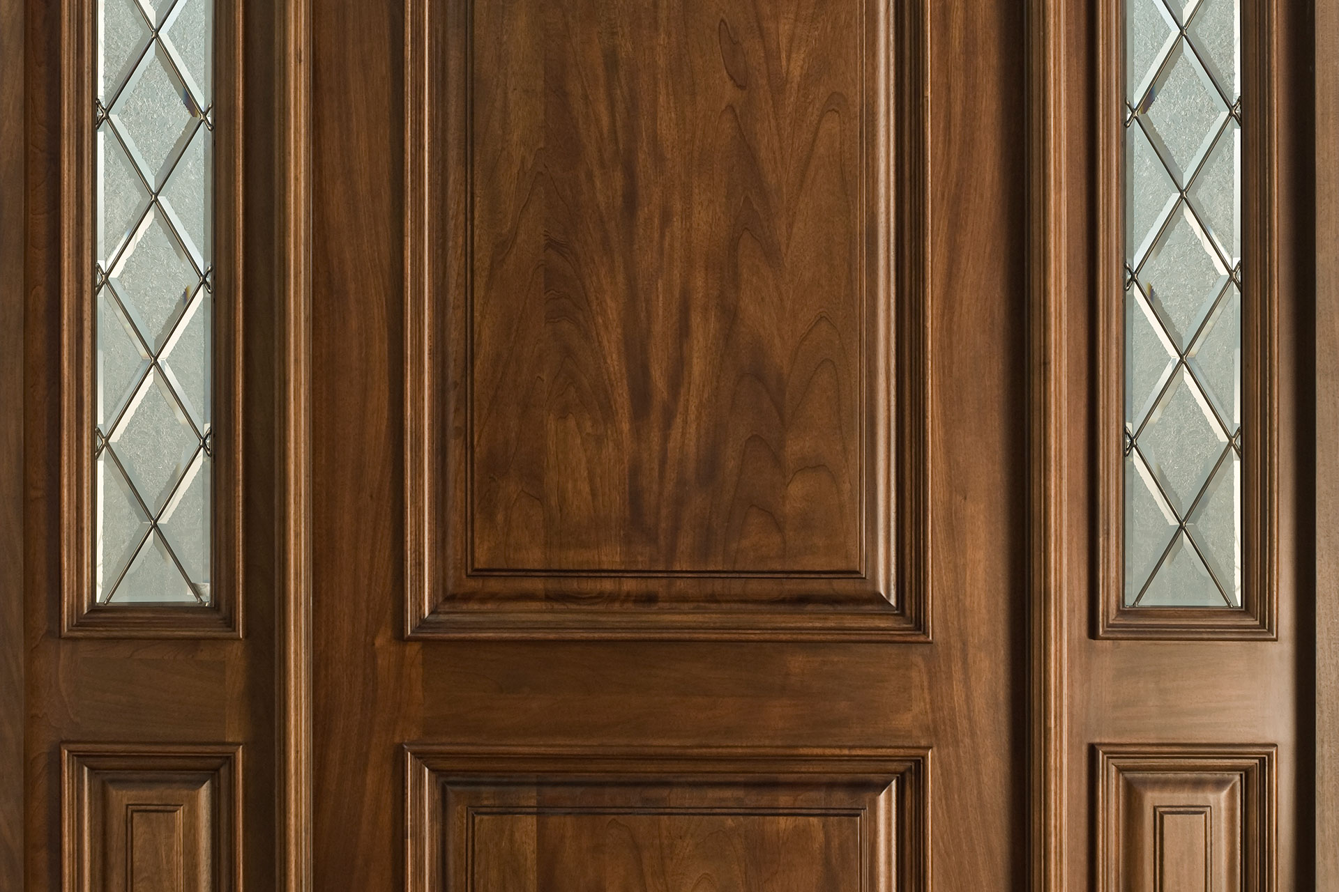 552P_2SL_CST_Mahogany-Walnut Classic Front Door, by Glenview Doors
