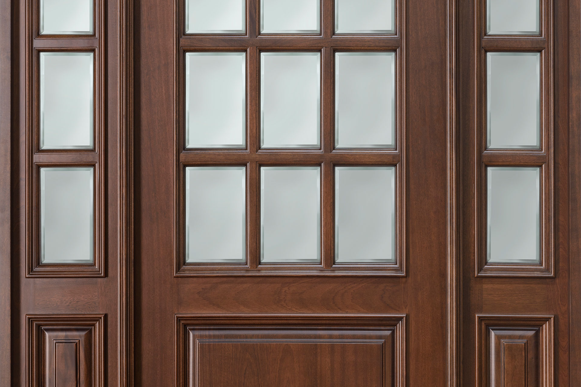 012T_2SL_Mahogany-Walnut Door, by Glenview Doors
